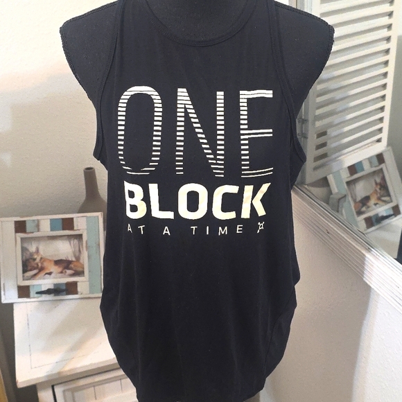 Orangetheory | Tops | Orange Theory One Block At A Time Tank | Poshmark